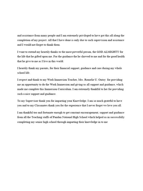 Wrok Immersion Acknowledgement Pdf Wrok Immersion Acknowledgement Pdf