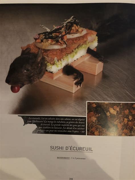 Found In A Cookbook Squirrel Sushi R Funny