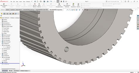helical gear flat teeth grabcad tutorials