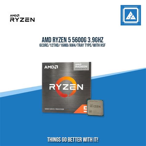 Amd Ryzen 5 5600g 3 9ghz 6core 12thd 16mb Am4 Tray Type With Hsf Bluearm Computer Store