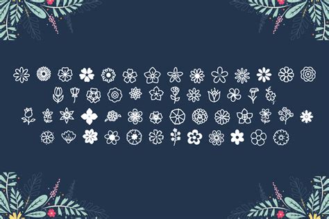 Flowery Illustration Font Download Free Resource