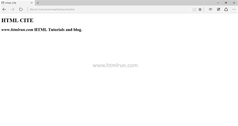 Use Of Html Quotation Blockquote And Cite