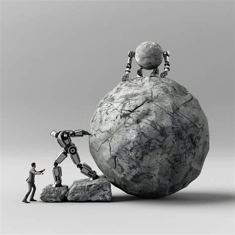 Teamwork With Robots Overcoming Monumental Challenges Stock