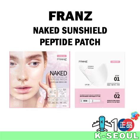 K Beauty Franz NAKED 透明防曬貼片 遮陽板肽貼片 大號5對 蝦皮購物