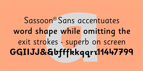 Sassoon Sans Sassoon® Fonts