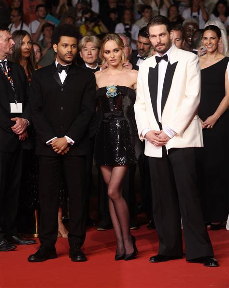 لیلی رز دپ و ویکند روی فرش قرمز سریال The Idol در جشنواره کن