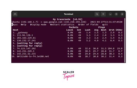Network Troubleshooting Tools In Linux Scaler Topics
