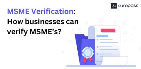 MSME Certificate Verification How Businesses Can Verify MSMEs SurePass