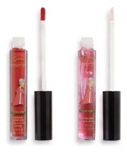 Labial Liquido Y Gloss Makeup Revolution The Simpsons Color Vampire Mr