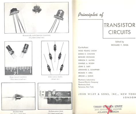 Principles Of Transistor Circuits [semiconductor Principles Transistors As Low Frequency