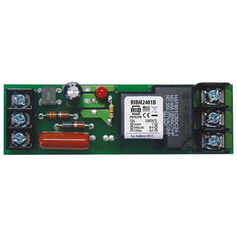 FUNCTIONAL DEVICES INC RIB Track Mnt Relay 20A SPDT 24VAC DC 120VAC 244W58 RIBM2401B Grainger