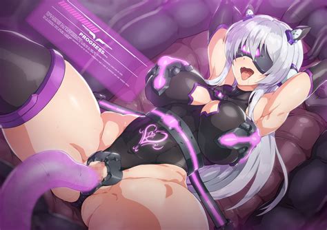 Rule 34 1girl Armpits Arms Up Barcode Black Leotard Blindfold Bound