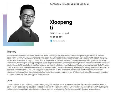 Xiaopeng Li On Linkedin Nordic100 Hyperight Ai 87 Comments