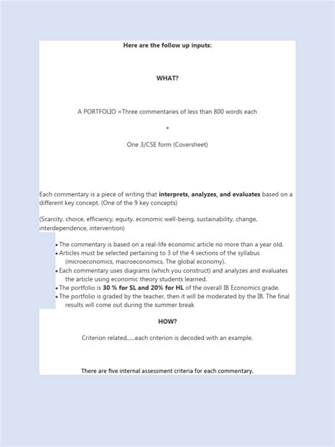 Here Are The Follow Up Inputs Pdf Economics Theory