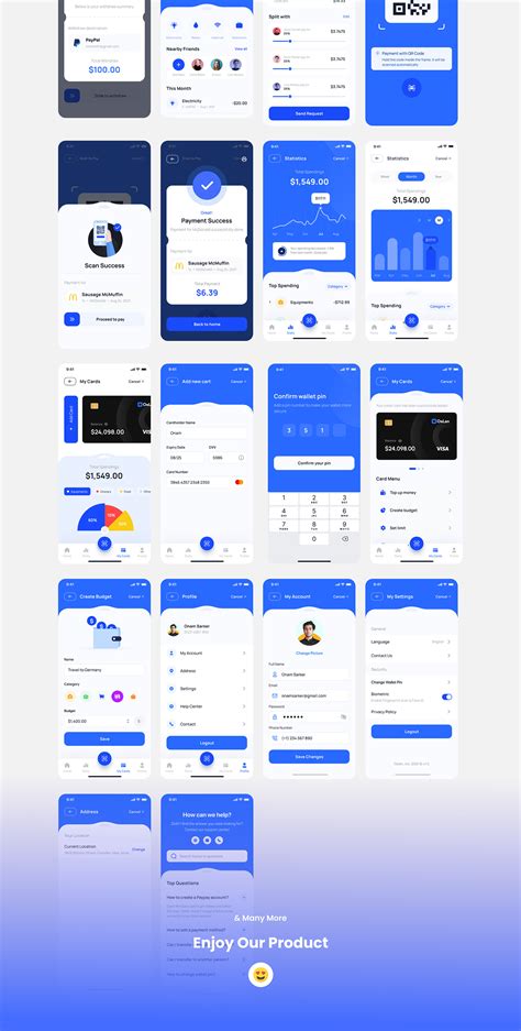 Wallet Mobile App Ui Kit Behance