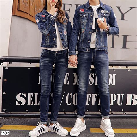 S917커플데님한벌세트 신사패션