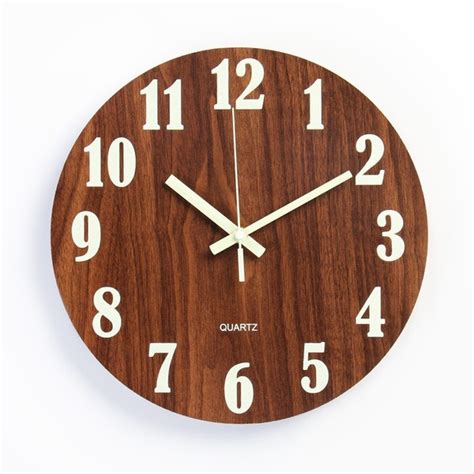 Часы настенные флуоресцентные плавный ход D 30 см купить по низкой цене в интернет магазине