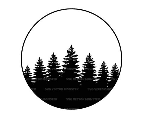 Forest Tree Svg Trees Vector Cut File For Cricut Treesvg Com