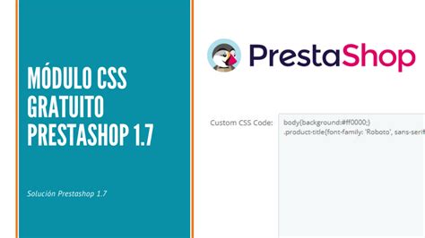 Módulo Css Prestashop 17 Gratuito Triunfar En La Red
