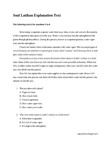 Soal Latihan Explanation Text Removed Soal Latihan Explanation Text The Following Text Is For