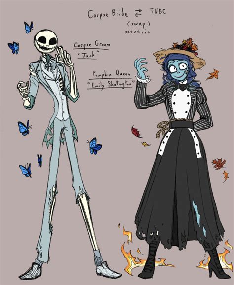 Corpse Bride X Nightmare Before Christmas Swap Au Don T Get Me Wrong I Absolutely Love The
