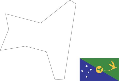 map and flag of christmas island 10199319 vector art at vecteezy