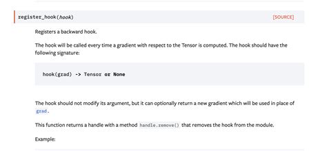Cant Get Anchor Link To Torchtensorregisterhook · Issue 45337 · Pytorchpytorch · Github