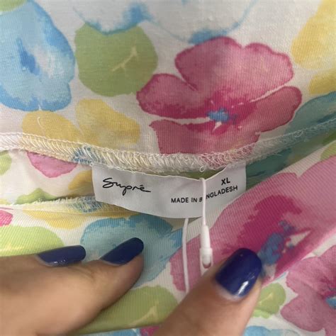 Supre Floral Stretch Mini Skirt Size Xl Never Depop