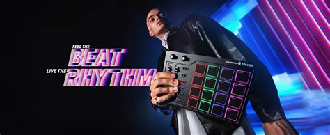 Donner Midi Pad Controller Keyboard Usb Type C Professional Drum Pad Machine Beat Maker With 16