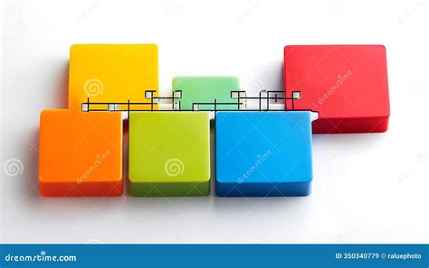 Colorful Flowchart Icon On White Depicts Business Processes And Decisions Stock Illustration