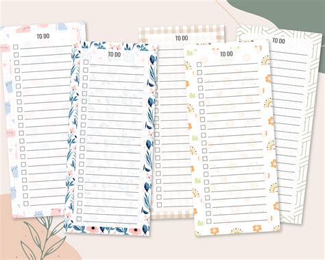 15 Printable To Do Lists Cute Daily Task Planner Floral Avocado