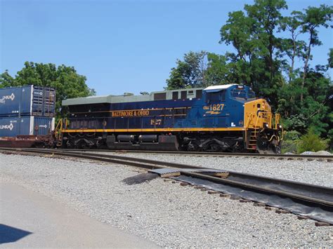 Csx 1827 The Bando Heritage Unit On Intermodal I016 In Hagerstown Md