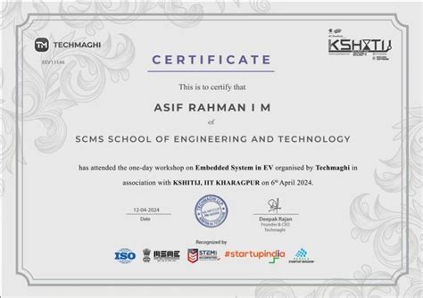 I Have Actively Participated In A Workshop Series Organized By