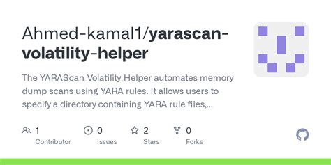Github Ahmed Kamal1yarascan Volatility Helper The Yarascanvolatilityhelper Automates
