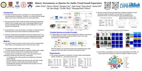 cvpr poster iquery instruments as queries for audio visual sound separation