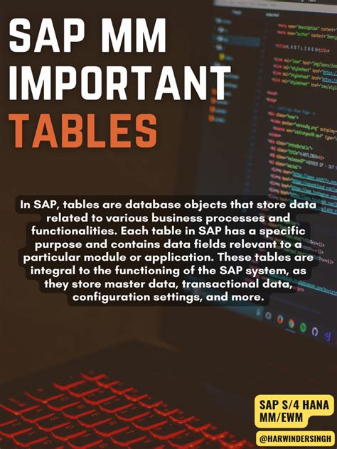 Important Sap Mm Tables Pdf Invoice Valuation Finance