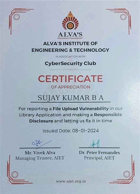 Sujaykumar Adoor On Linkedin Cybersecurity Responsibledisclosure Dataprotection Cybersafe