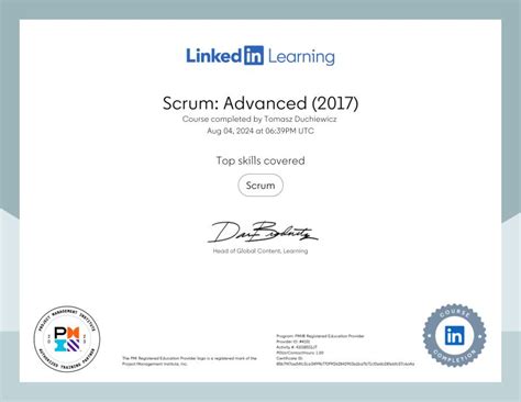 Tomasz Duchiewicz On Linkedin Certificate Of Completion