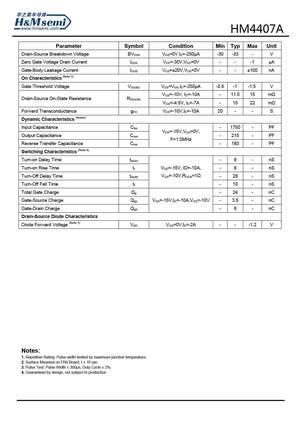 4407 Datasheet and Replacement. Cross Reference Search