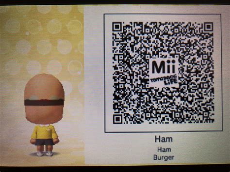 Ham Burger Qr Code Tomodachilife