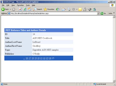 other databound controls asp