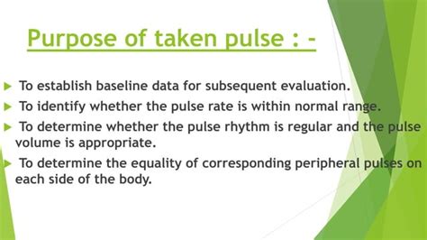 Pulse Introduction Definition Sites Of Pulse Factors Affecting Of