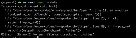 Bench Commands Stopped Working Frappe Framework Frappe Forum