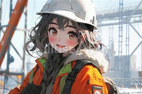 Free Vectors Woman At Construction Site