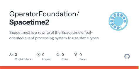 Github Operatorfoundationspacetime2 Spacetime2 Is A Rewrite Of The