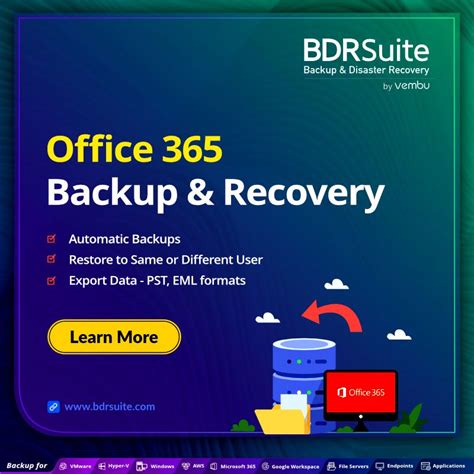Bdrsuite Backup Office365backup Vembu Technologies