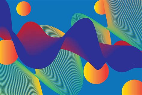 Colorful Gradient Wave Abstract Background Modern Poster With Gradient 3d Flow Shape
