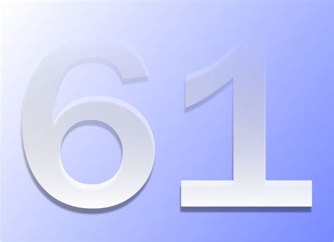 Numbers Number 61
