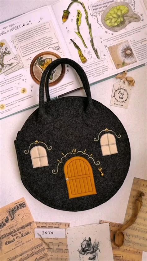 Сумка домик с собачкой Тряпичные куклы Кукла из фетра Самодельные детские игрушки