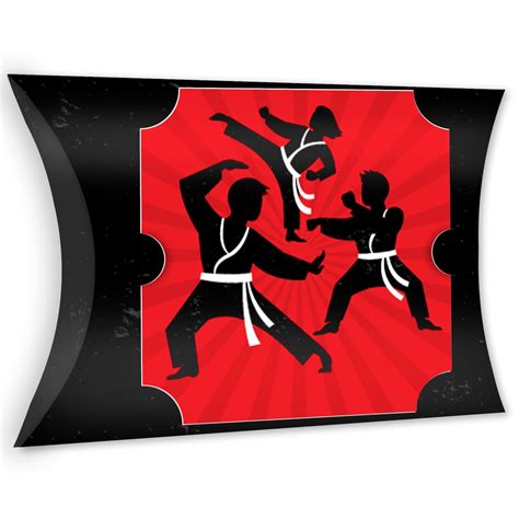 Big Dot Of Happiness Karate Master Favor T Boxes Martial Arts